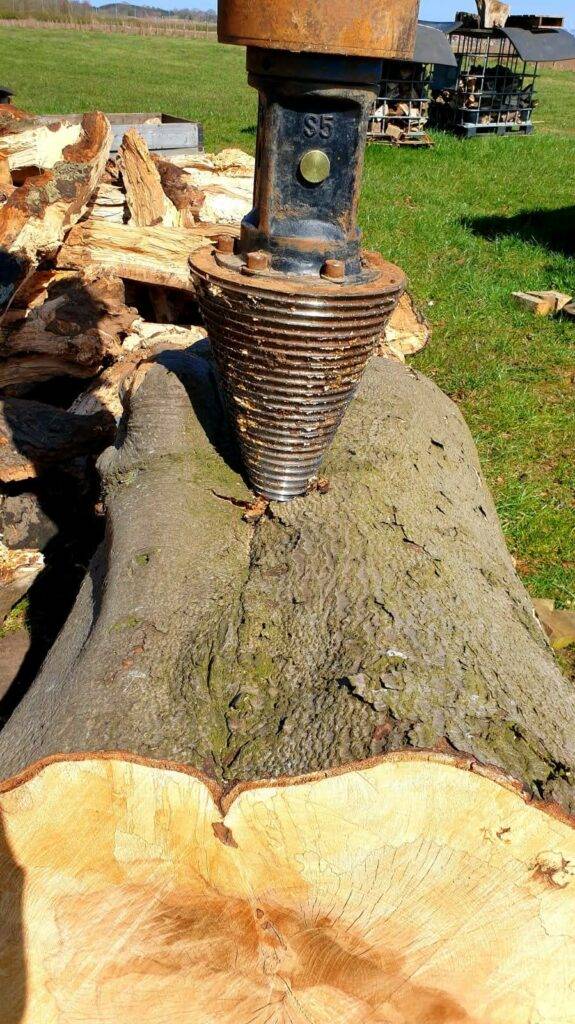 Mini Excavator Log Splitter Auger Cone Package