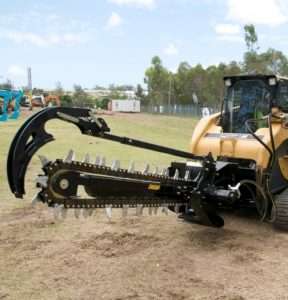 Skid Steer High Flow Trencher - High Flow XD Range - Up to 5ft Deep