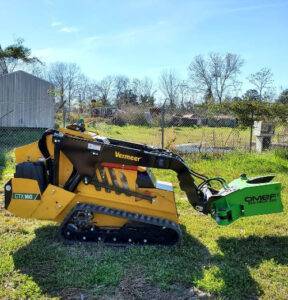 Mini Skid Steer Tree Shear Attachment - Cut & Hold Trees up to 8"