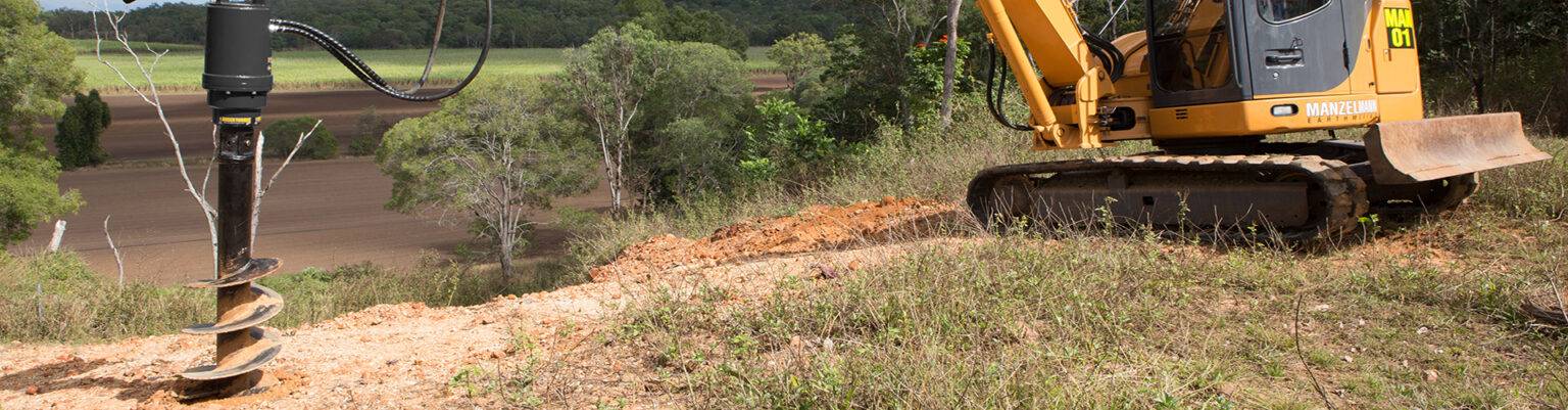 Excavator Auger Drives & Bits - The Attachment Company LLC