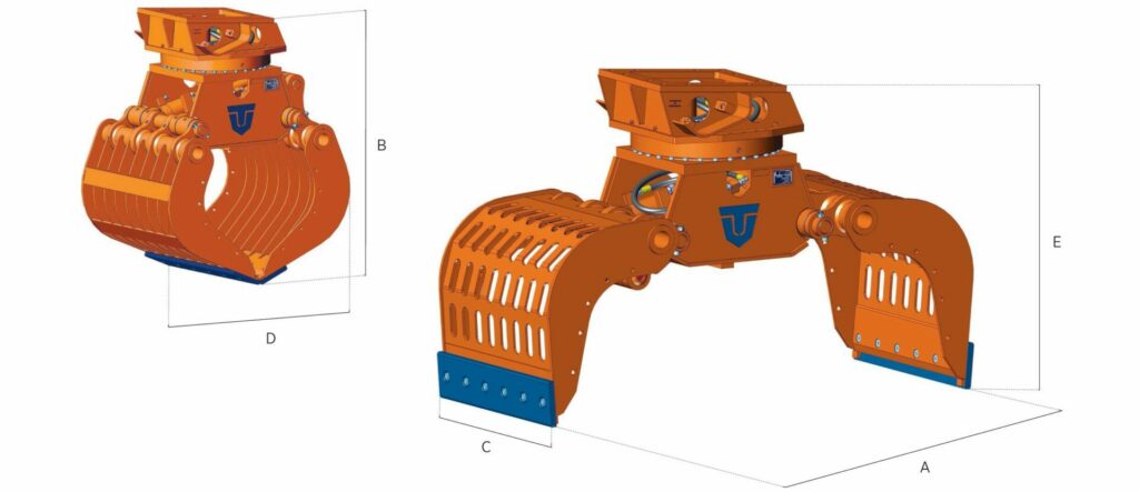 DEMOLITION AND SORTING GRAB PMZ SERIES - The Attachment Company LLC